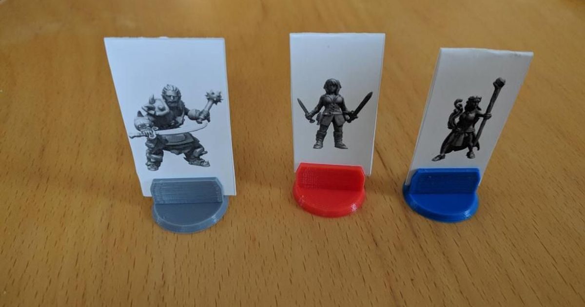 Standee Base for Cardboard Miniatures by Mr Disintegrator | Download ...