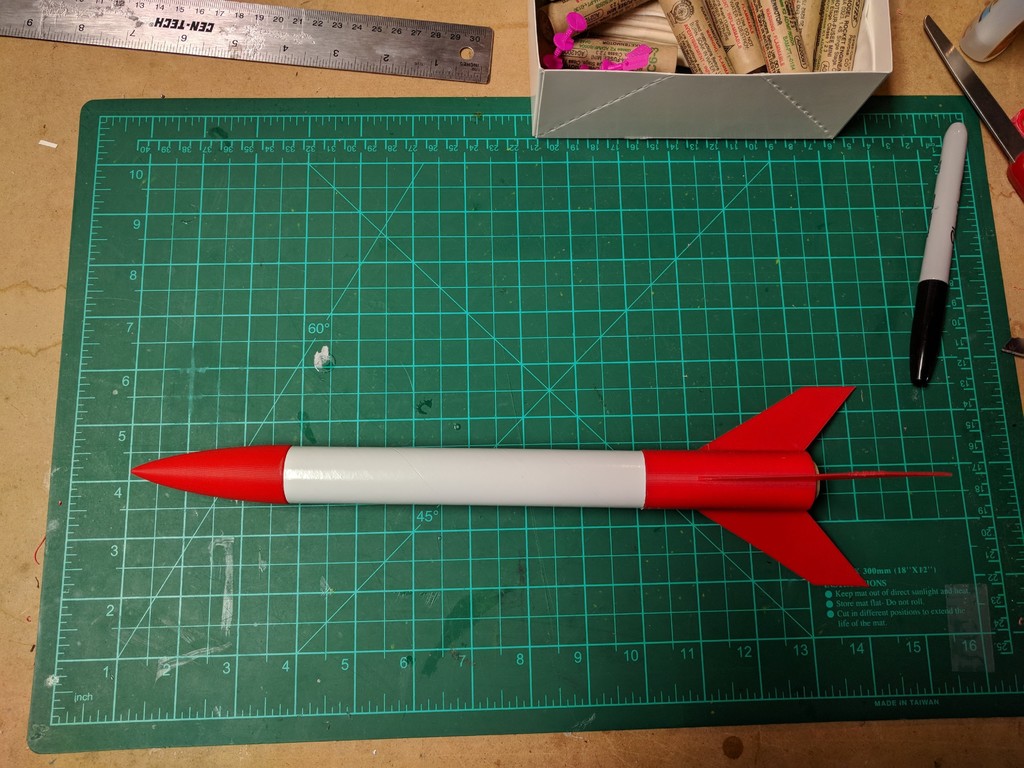 Alpha 3D Model Rocket by Mr Disintegrator | Download free STL model ...