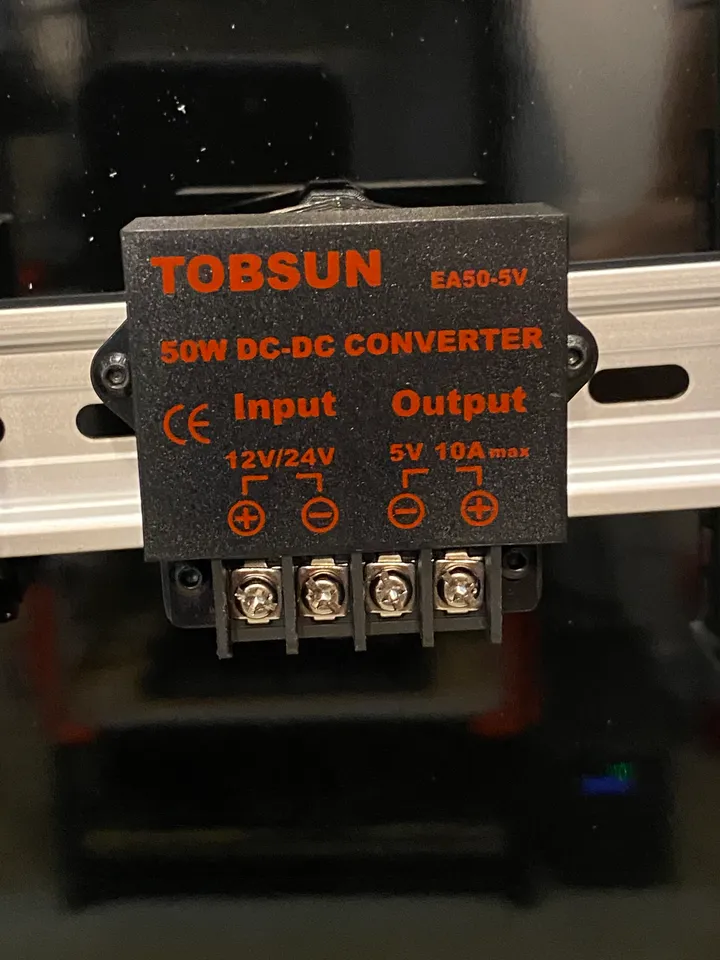 TOBSUN DC-DC converter DIN rail mount (Remix) by motocoder | Download ...