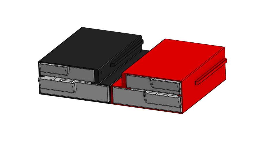 Ender 3 Pro Double Drawers - Customizable Assortment Drawers - Update ...
