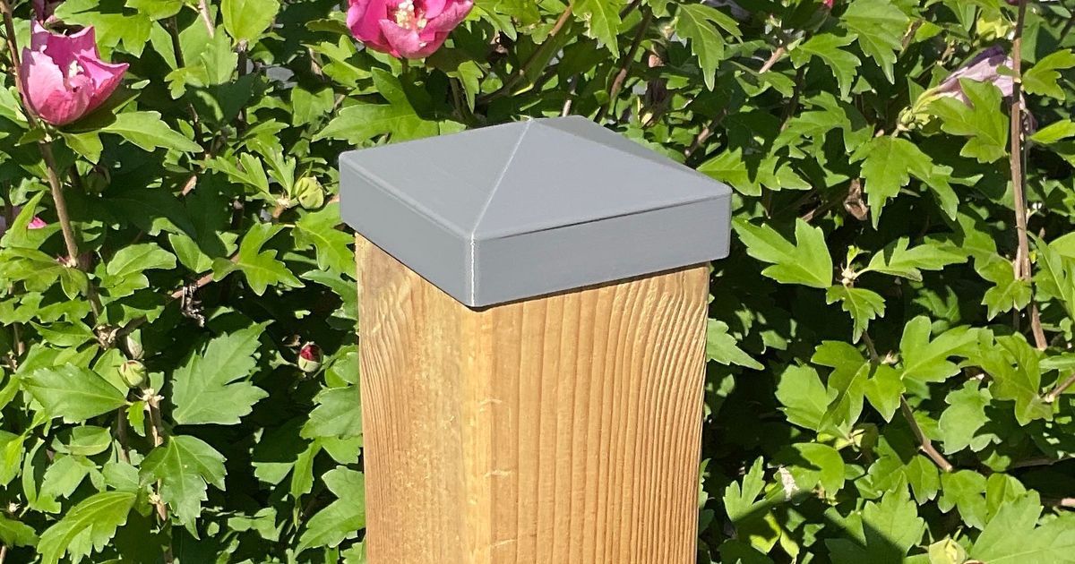 Protection cap for wooden beam 90x90 mm by H3dSprint | Download free ...