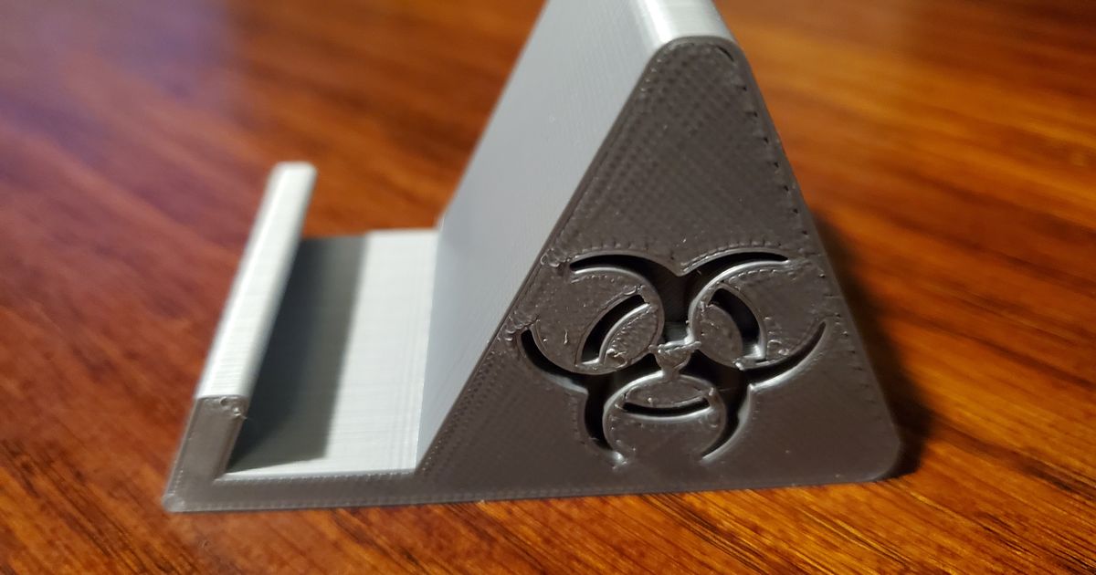 BioHazard Cell Phone Stand by mreffron | Download free STL model ...