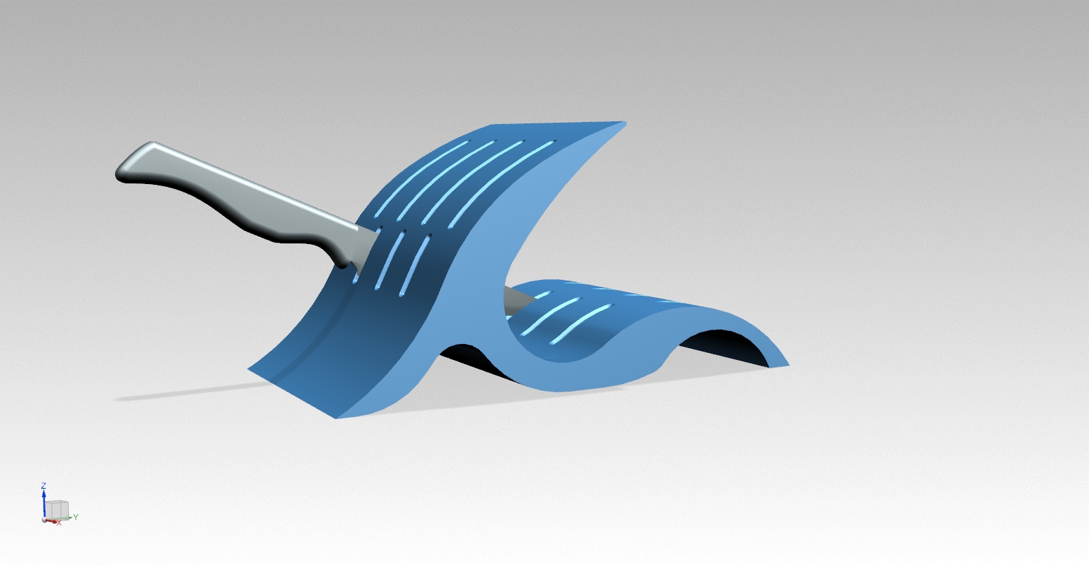 Knife Block "Wave" by Schnippi | Download free STL model | Printables.com