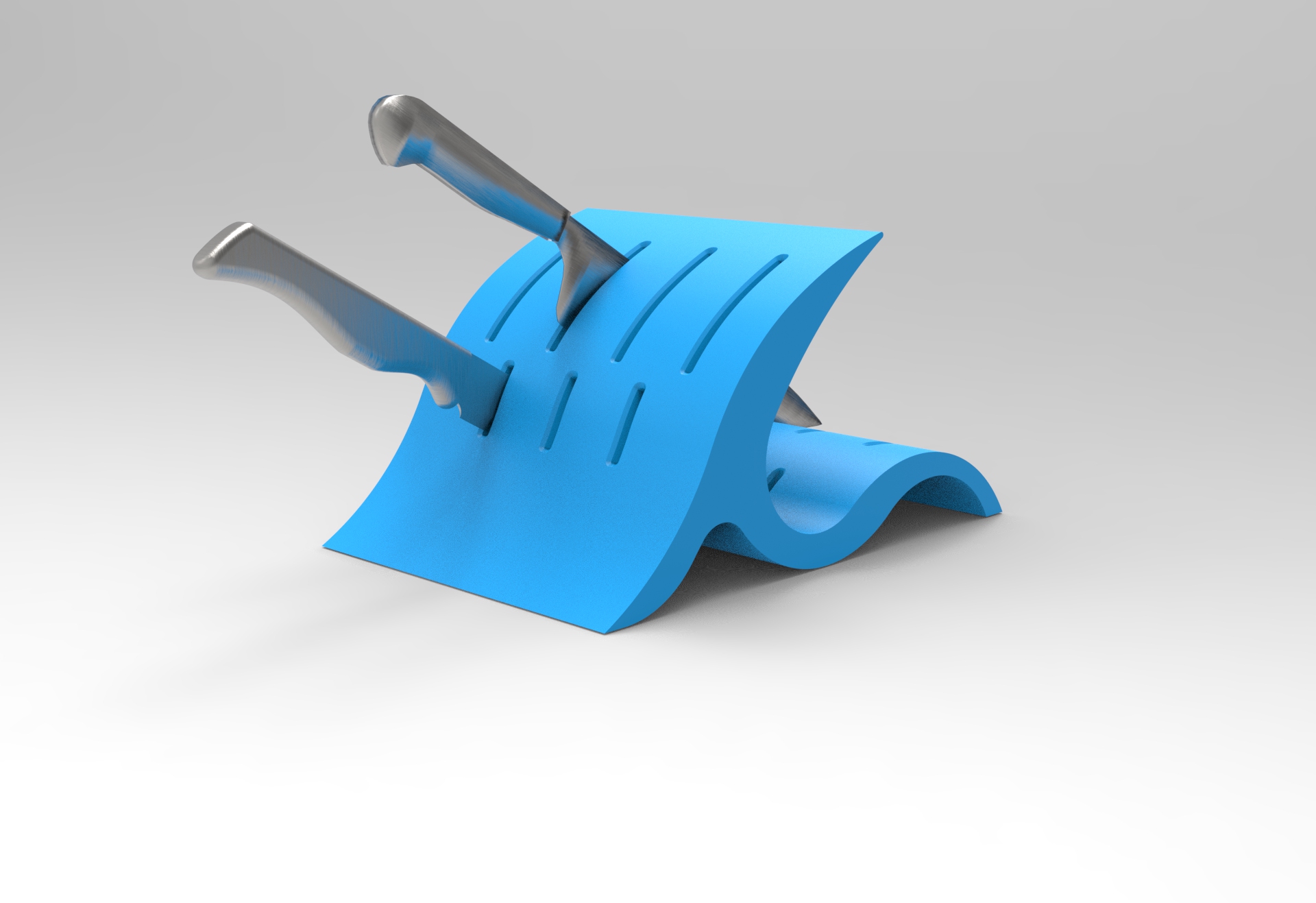 Knife Block "Wave" by Schnippi | Download free STL model | Printables.com
