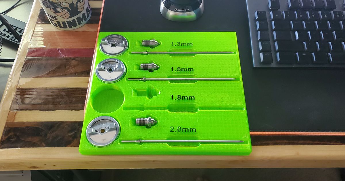 HVLP Nozzle Needle Air Cap Storage by JC Custom Designs | Download free ...