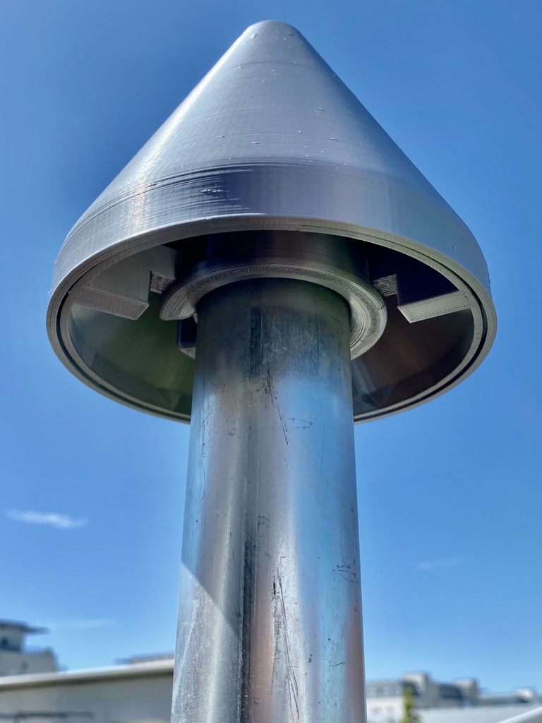 48mm Mast Cap (bayonet fit) for ADS-B Radome Ground Plane Antenna by ...