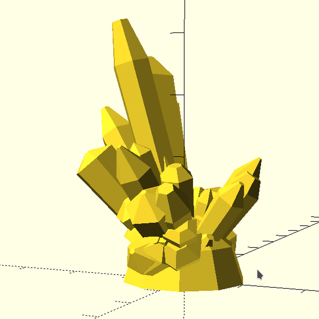 Parametrized Crystal Generator by Eduard Sukharev | Download free STL ...