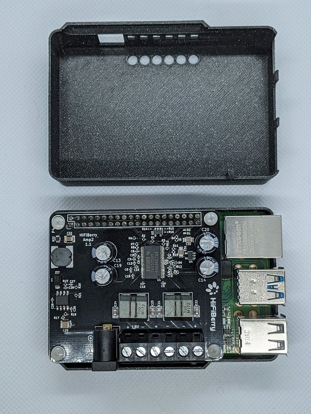 HiFiBerry Amp2 case for raspberry pi 4 by Rushey | Download free STL ...