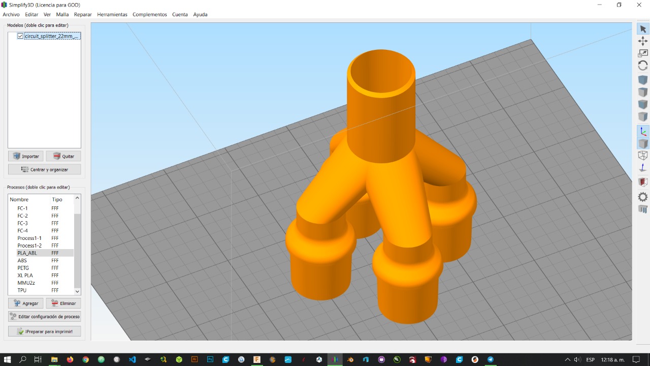 Splitter 1 - 4 by zurKaleD | Download free STL model | Printables.com
