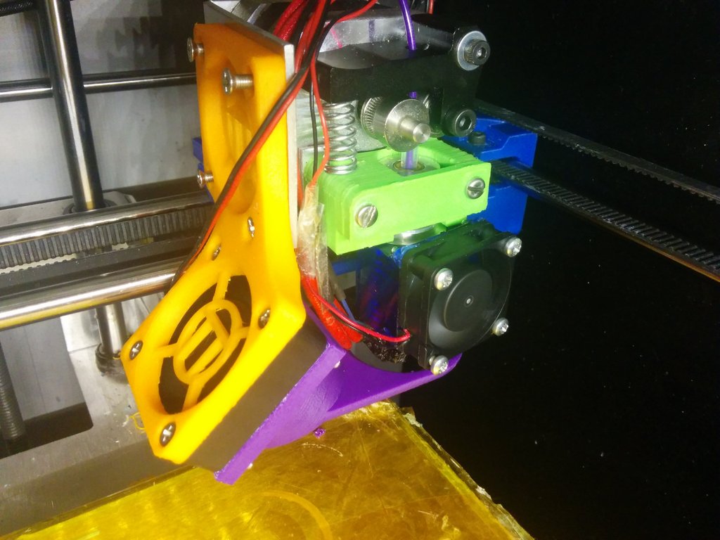 Fan Duct Solidoodle 4 E3D V6 by Dave Bennett | Download free STL model ...