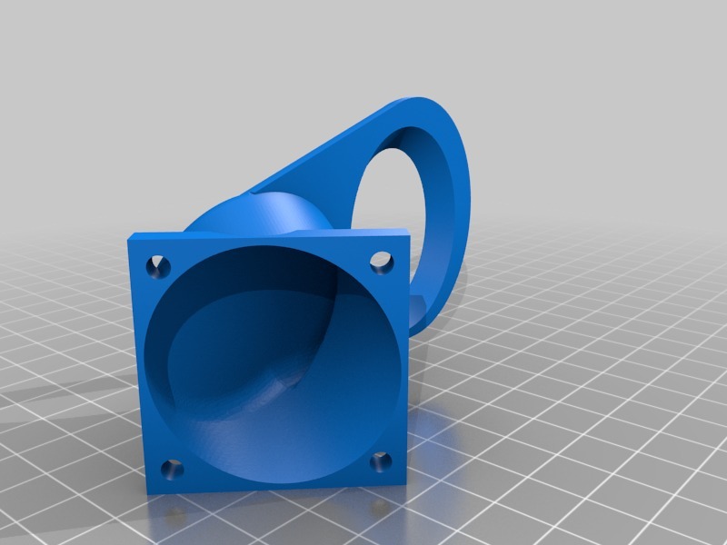 Fan Duct Solidoodle 4 E3D V6 by Dave Bennett | Download free STL model ...