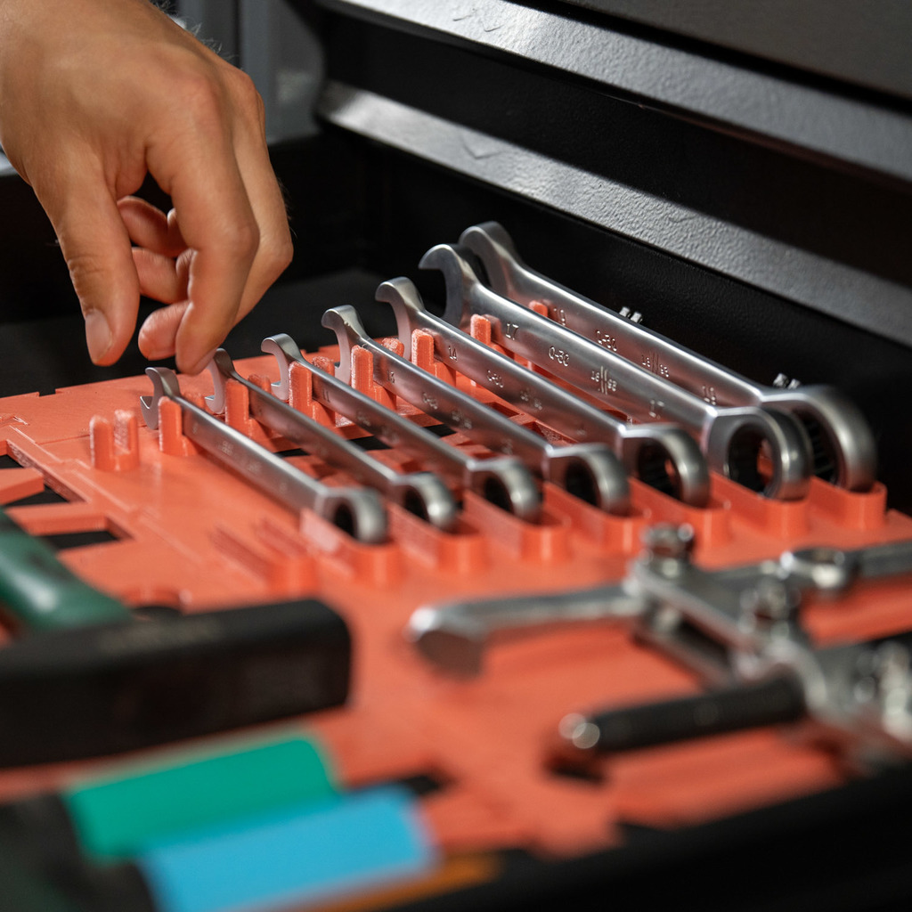 INLAY FOR RATCHET SPANNERS I TOOL TROLLEY INSERT I WM102 by WIESEMANN ...