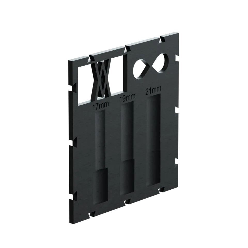 Inlay for Impact Sockets I Tool Trolley Insert I WM100 by WIESEMANN ...