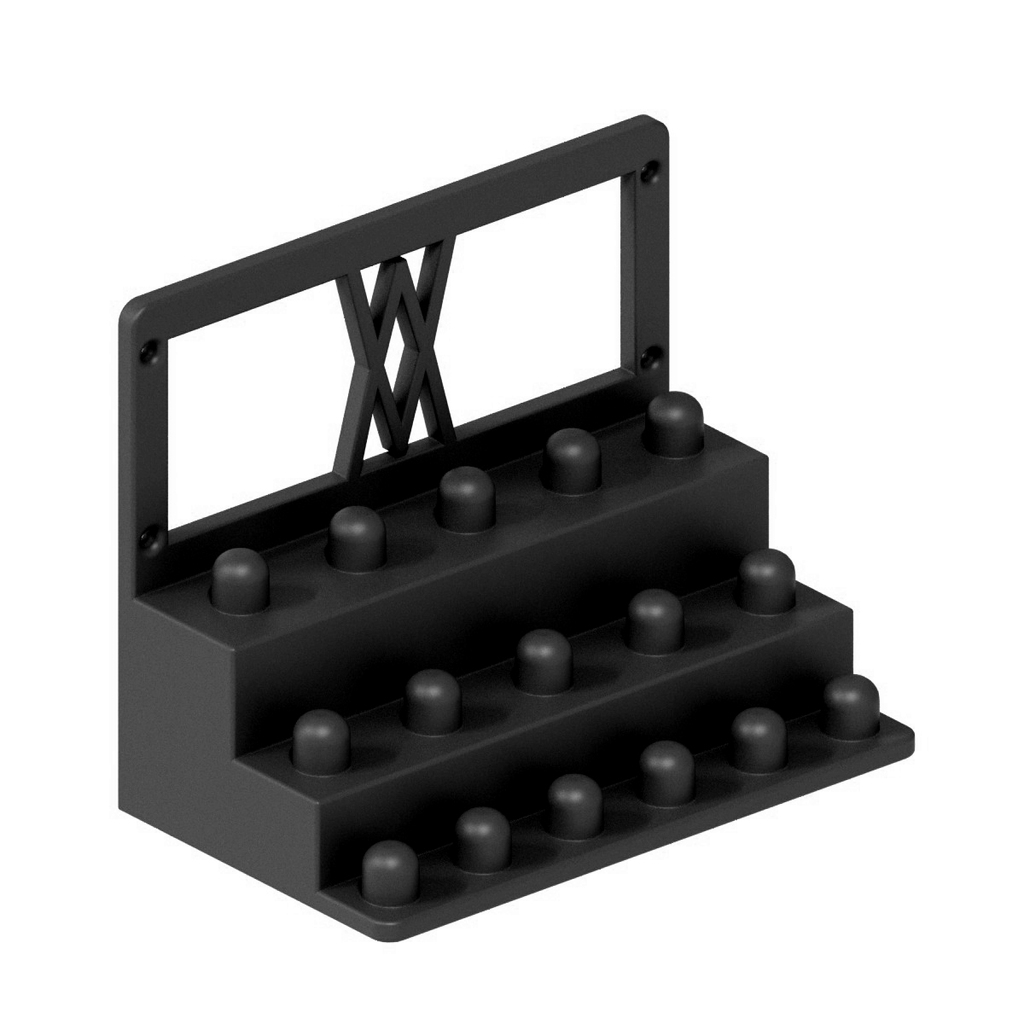16pcs Socket Set 1/2" Tool Holder 079 I for screws or pegboard by ...