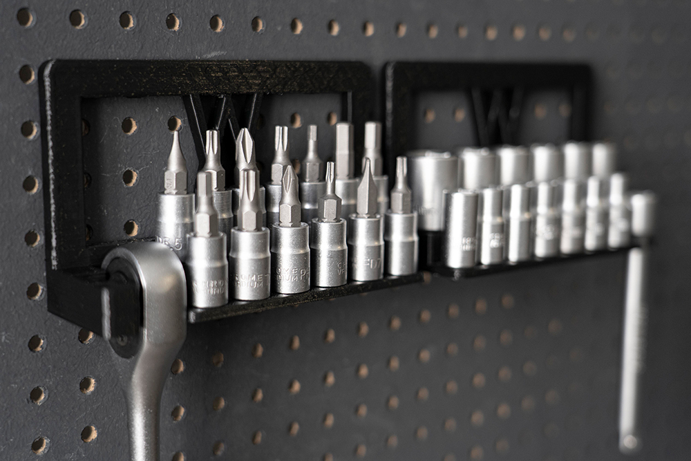 Holder for Socket Wrench Set 28pcs 1/4" with Extension Bar and Sockets ...