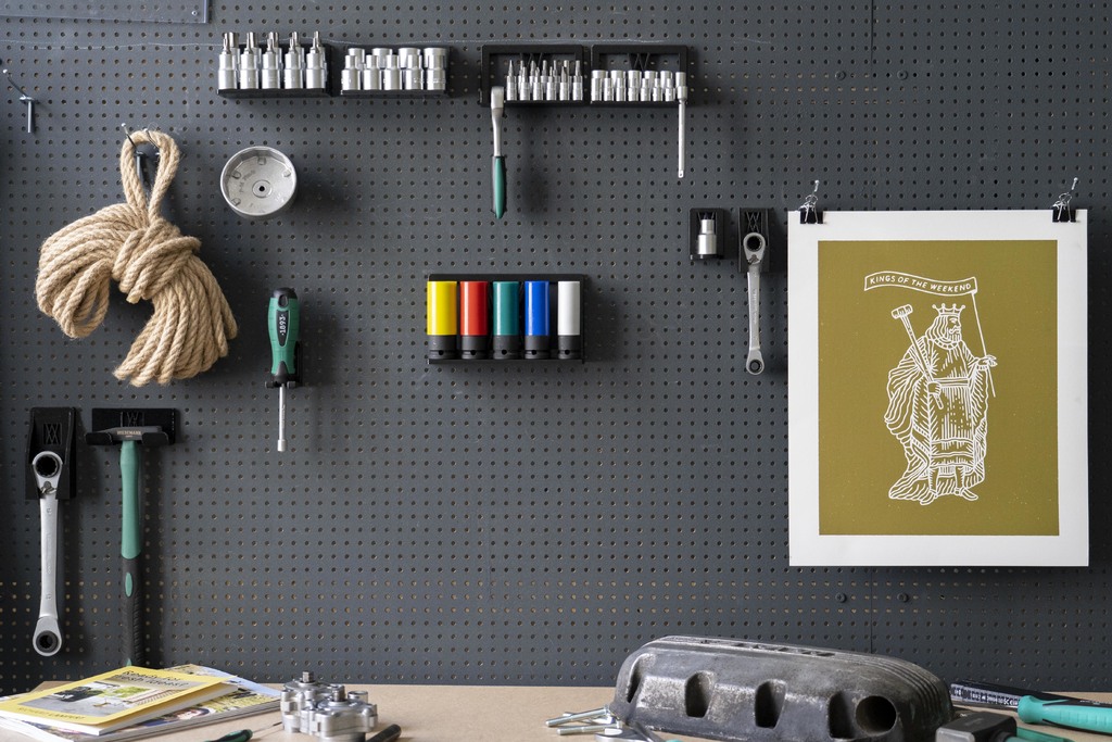 Impact Socket Holder Set 5pcs 1/2 Inch 017 I for screws or peg board by ...