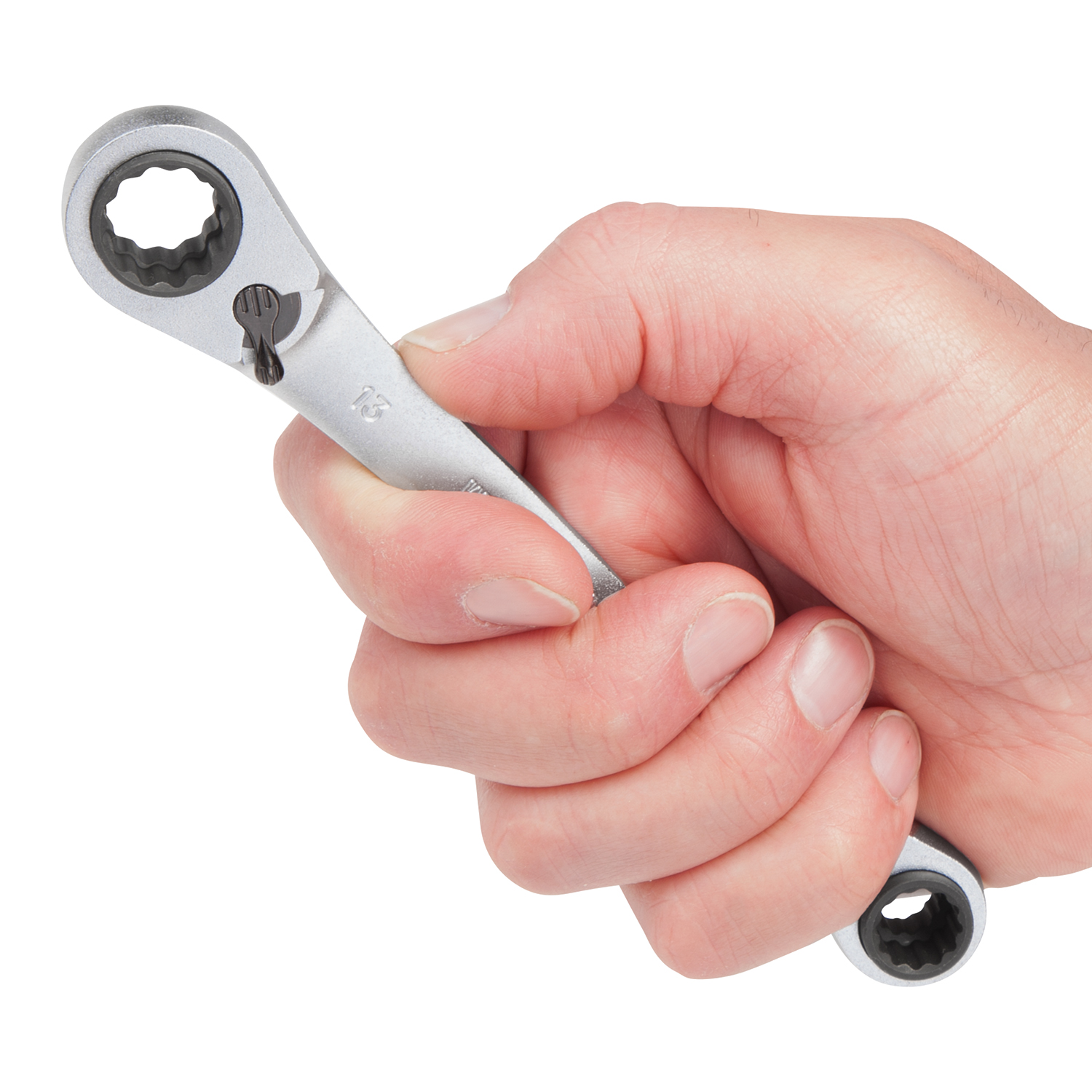 Small 4-in-1 Ratchet Key Holder (8-13mm) 057 I for screws or peg board ...