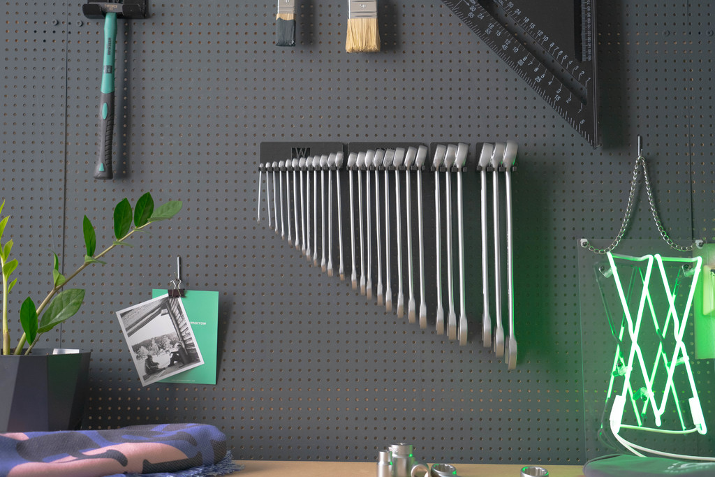 XXL Combination Spanner Set 26pcs metric 6-32 mm Wall Holder 016 I for ...