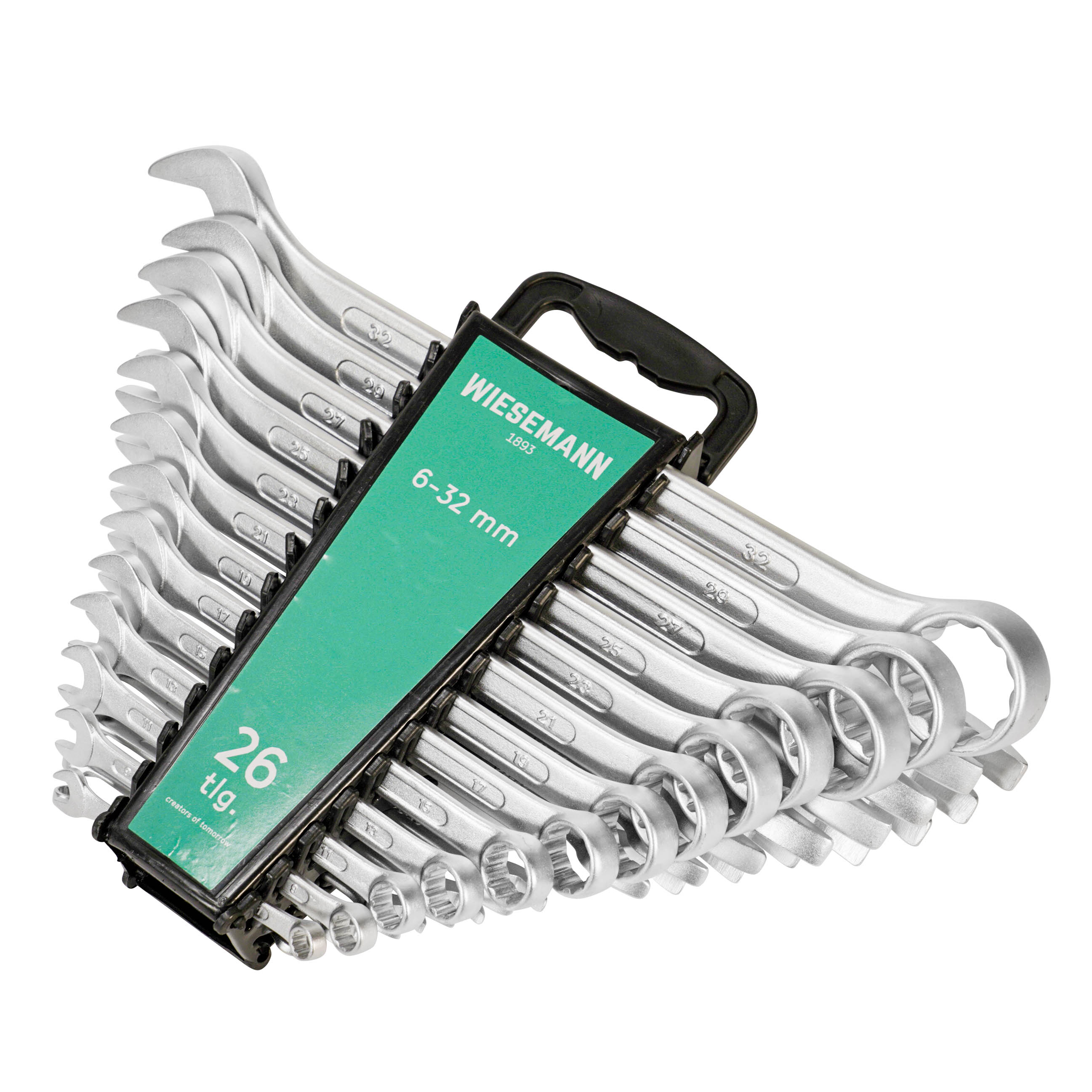 XXL Combination Spanner Set 26pcs metric 6-32 mm Wall Holder 016 I for ...