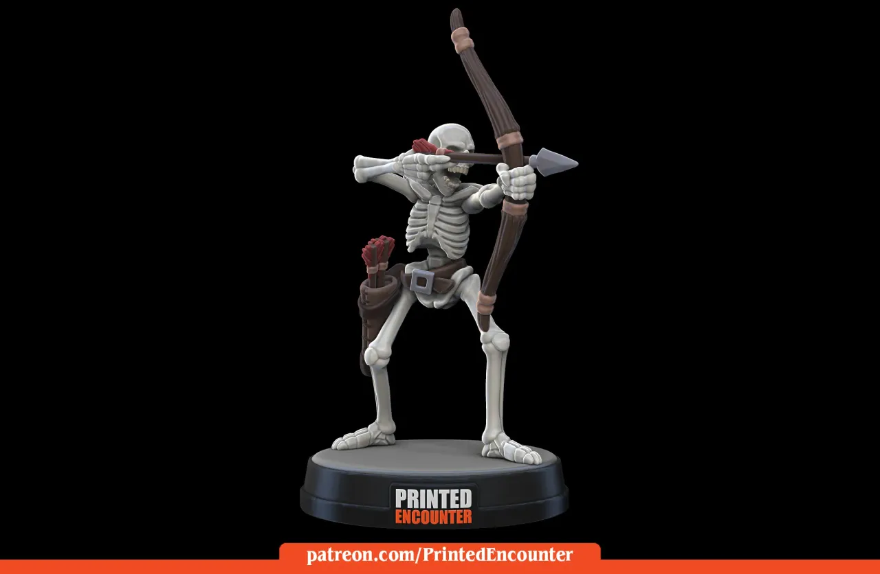 Skeleton Bowman / Archer by Printed Encounter | Download free STL model ...