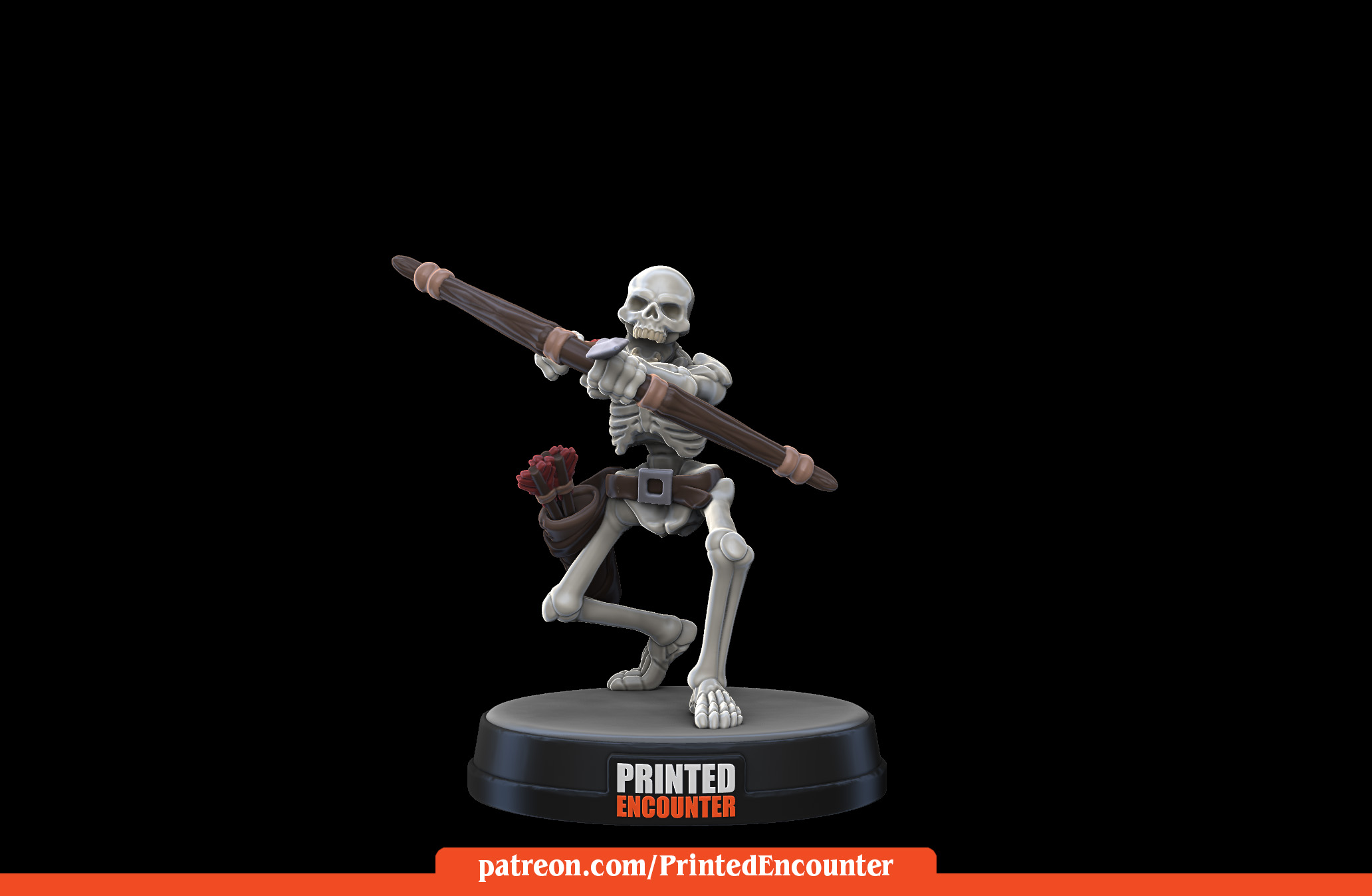 Skeleton Bowman / Archer 4 by Printed Encounter | Download free STL ...