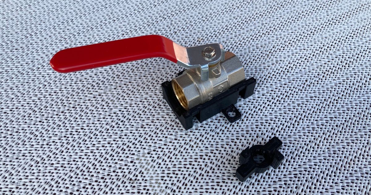 Valve holder and knob by Voyager Crew | Download free STL model ...