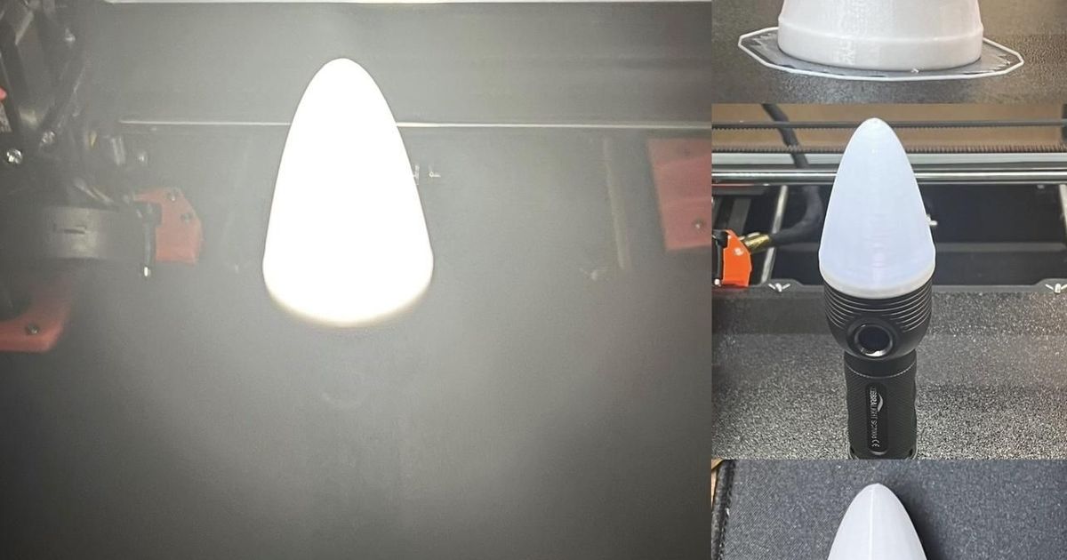 Zebralight SC700d flashlight cone diffuser by Guts | Download free STL ...