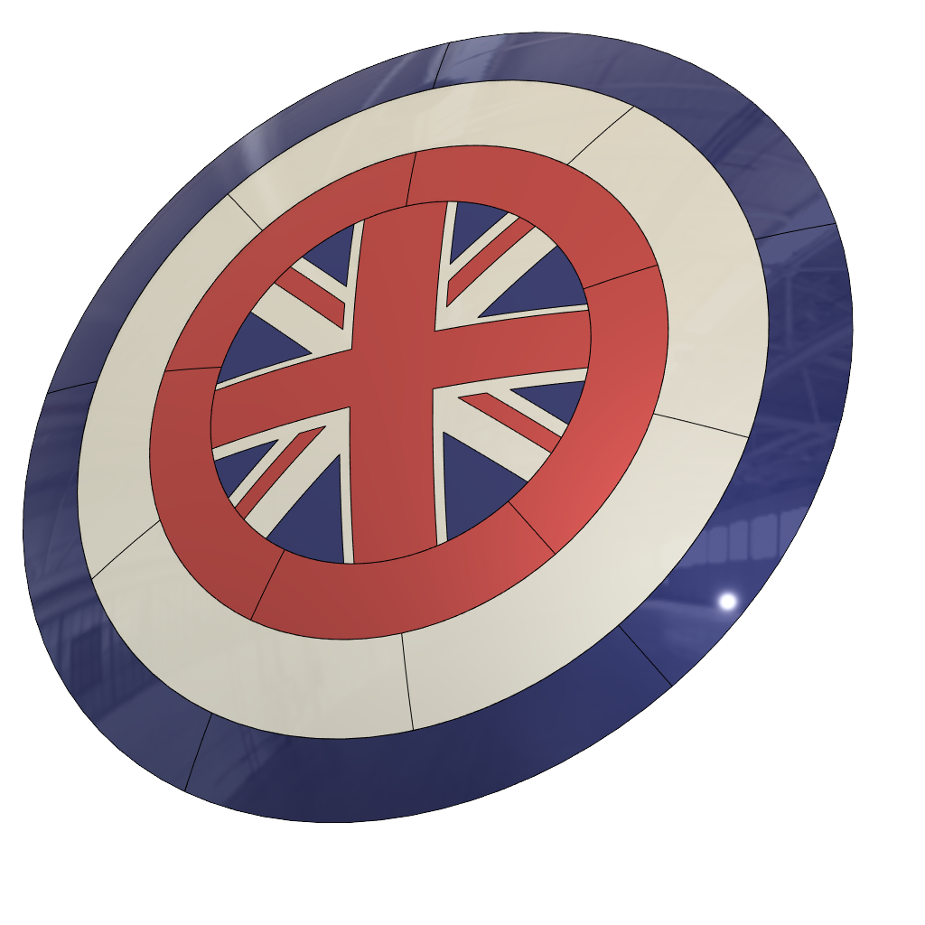 Union Jack Shield by MAQUINA | Download free STL model | Printables.com