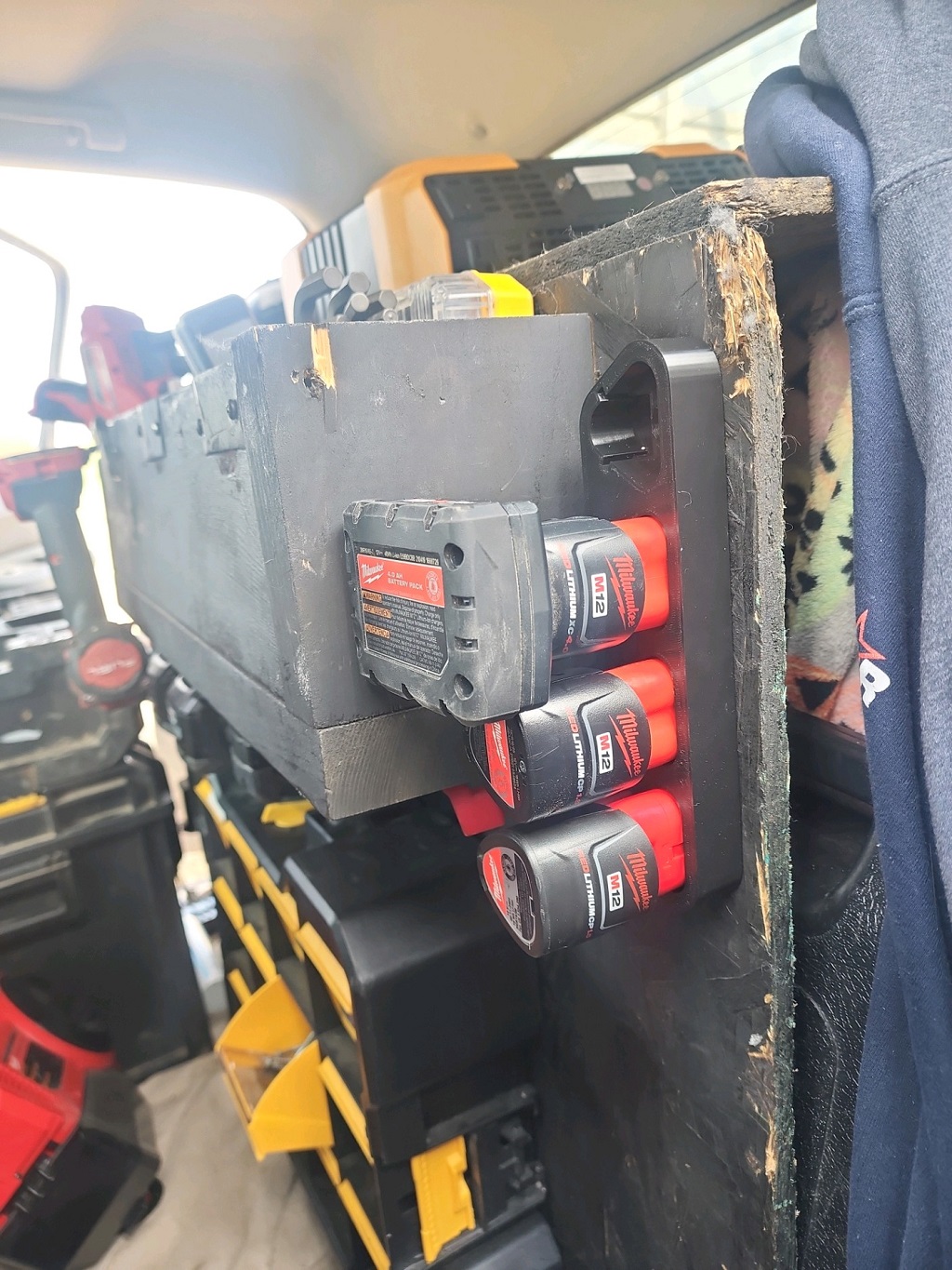 4 x Milwaukee M12 Battery Holder by smlimbach | Download free STL model ...