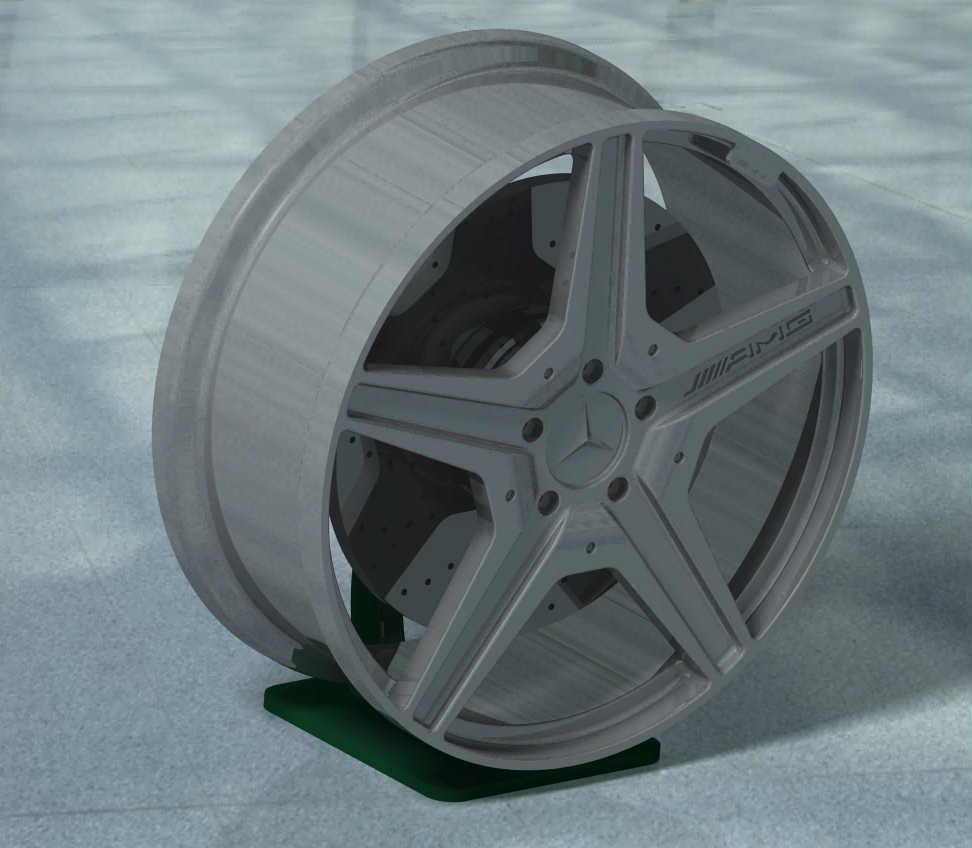 Rim with brake disk and base by Bidi01 | Download free STL model ...