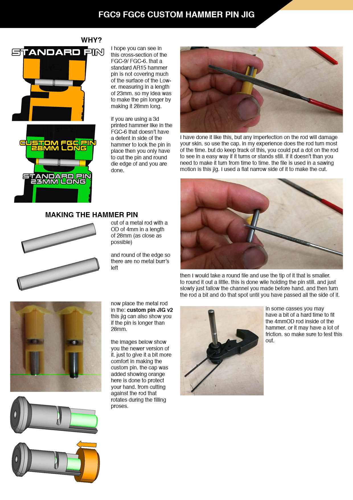 FGC-9 FGC-6 Custom hammer pin JIG by UntangleWORKS | Download free STL ...