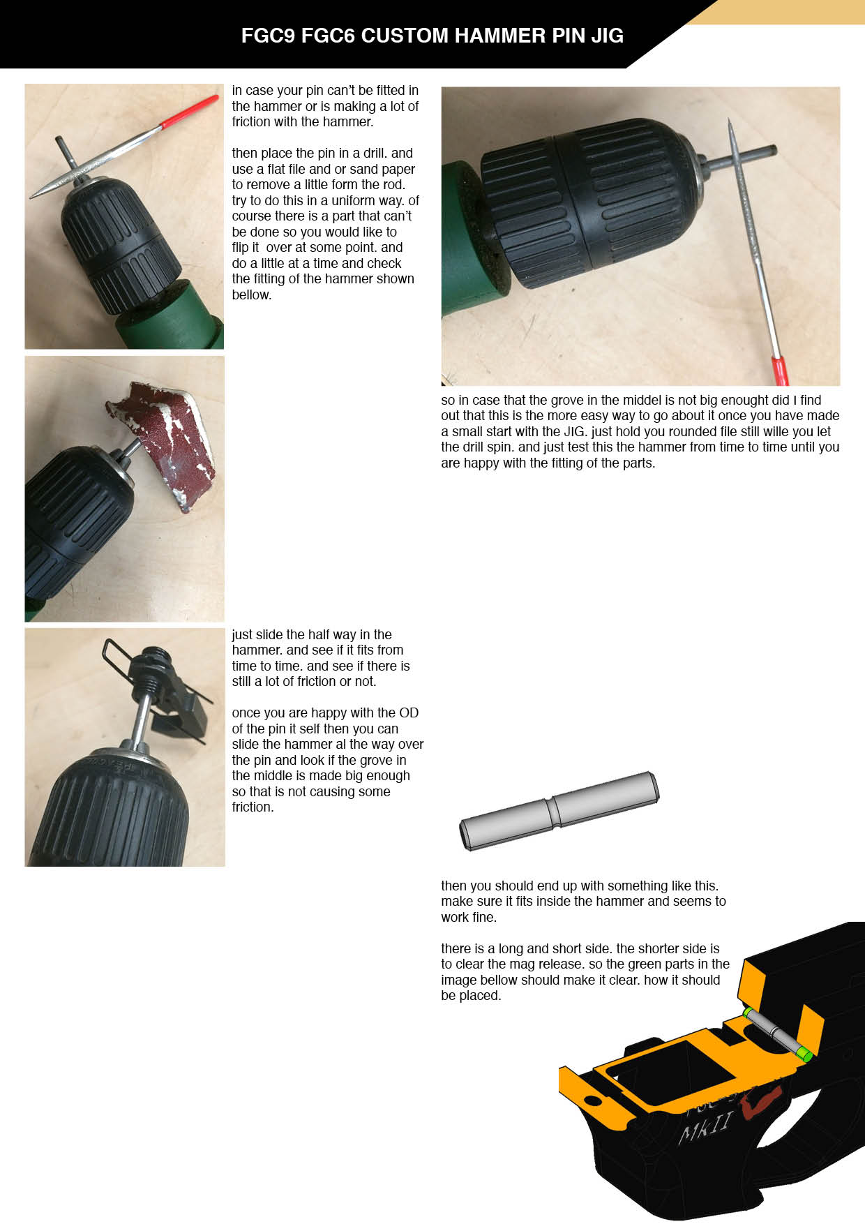 FGC-9 FGC-6 Custom hammer pin JIG by UntangleWORKS | Download free STL ...