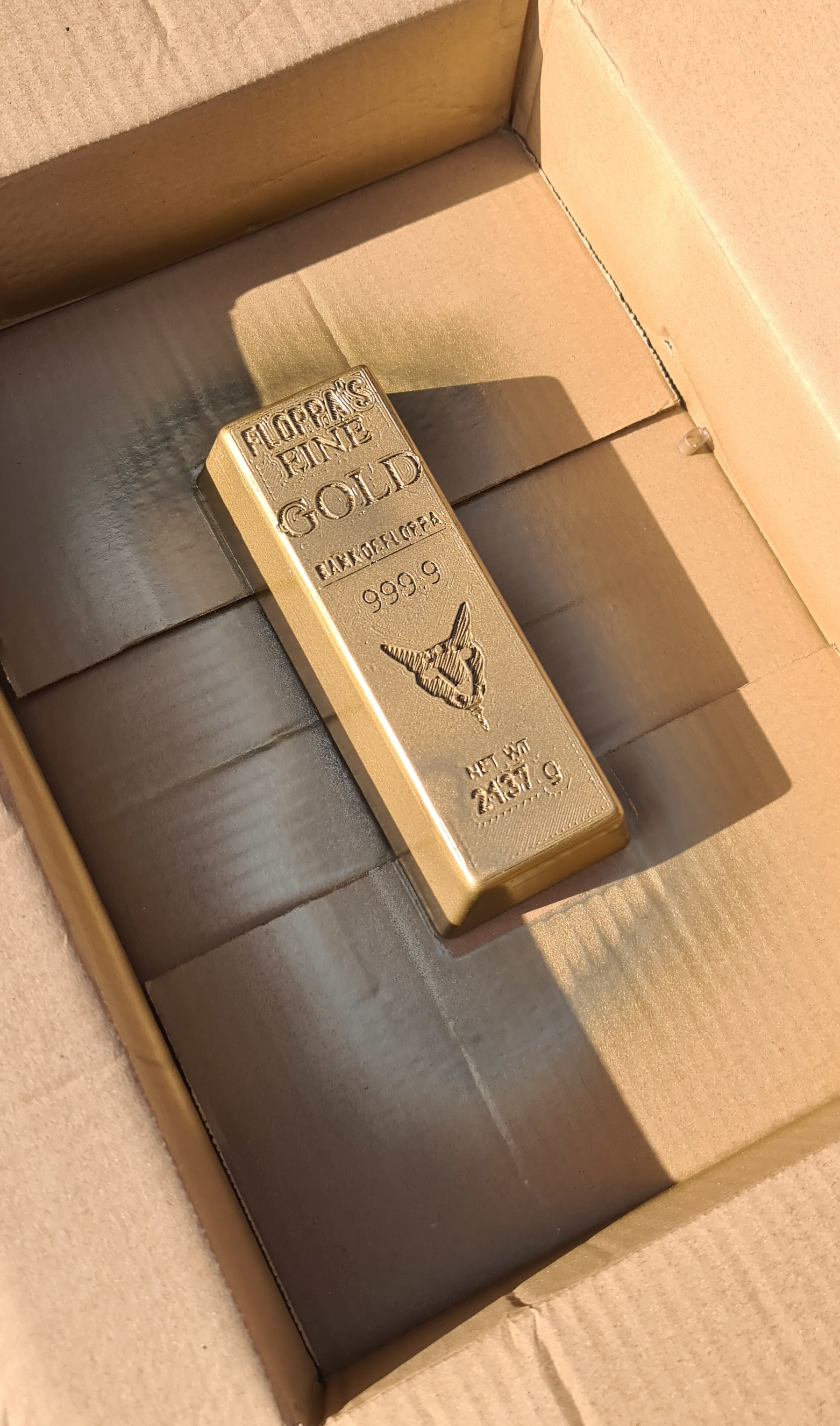 Floppa gold ingot by Kociollek | Download free STL model | Printables.com