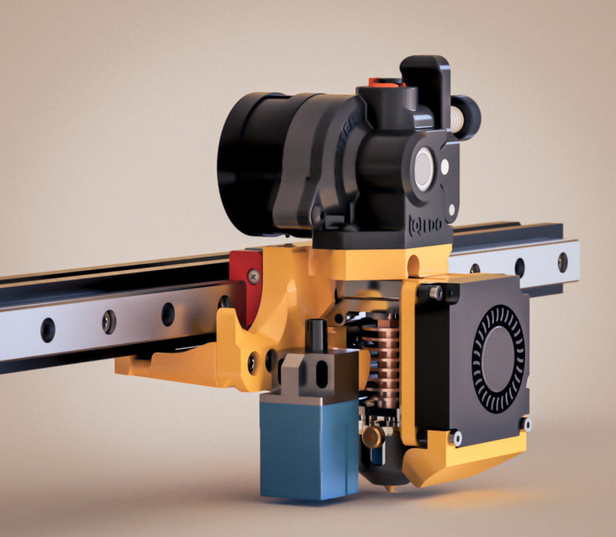 Shroud for DropEffect XG hotend, orbiter extruder 2.0, linear rails ...