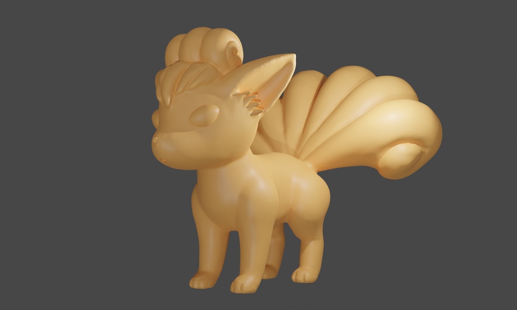 Vulpix ロコン (Pokemon) by Jangy | Download free STL model | Printables.com