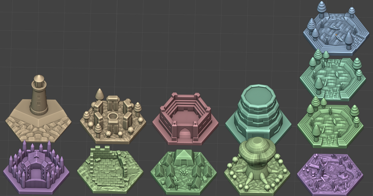 Hex Quest Expansion 2 by Clay Rade | Download free STL model ...