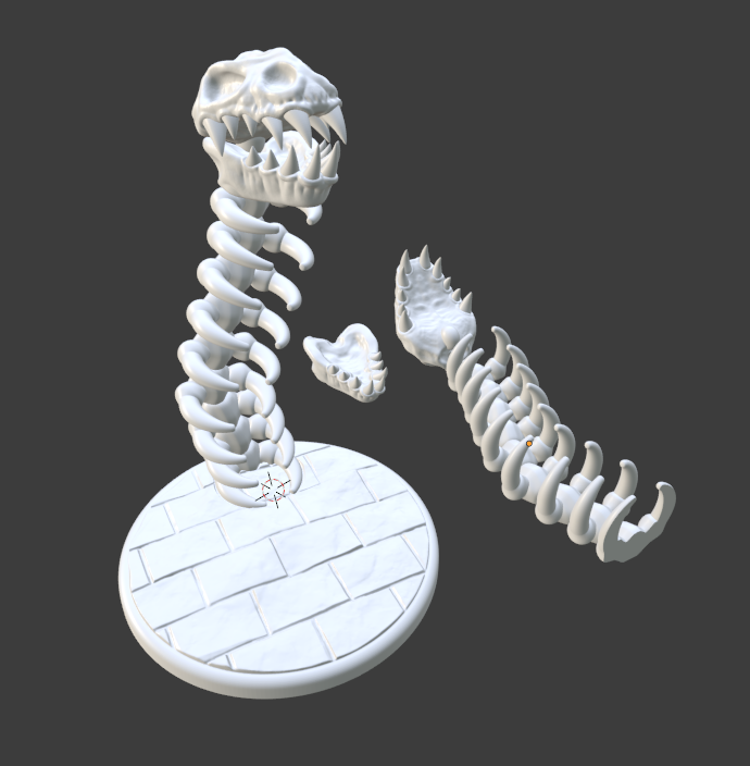 Bone Serpent / "White Dragon" by Clay Rade | Download free STL model ...
