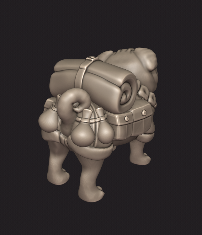 Pack Pug by Clay Rade | Download free STL model | Printables.com