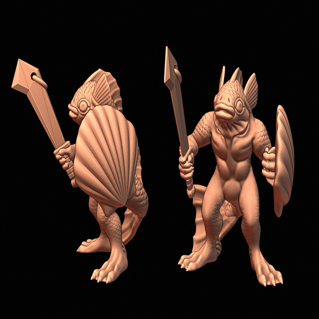 Fishmen by Clay Rade | Download free STL model | Printables.com