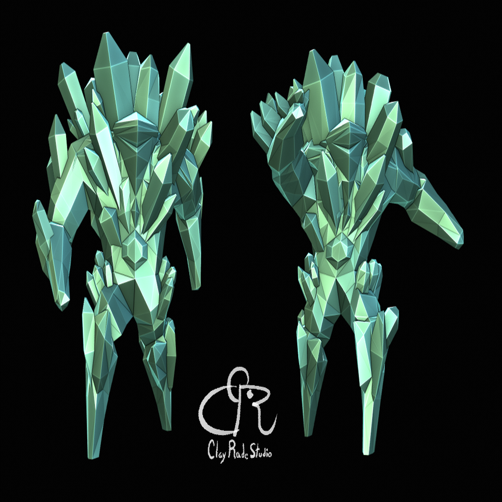 Crystal Golem by Clay Rade | Download free STL model | Printables.com