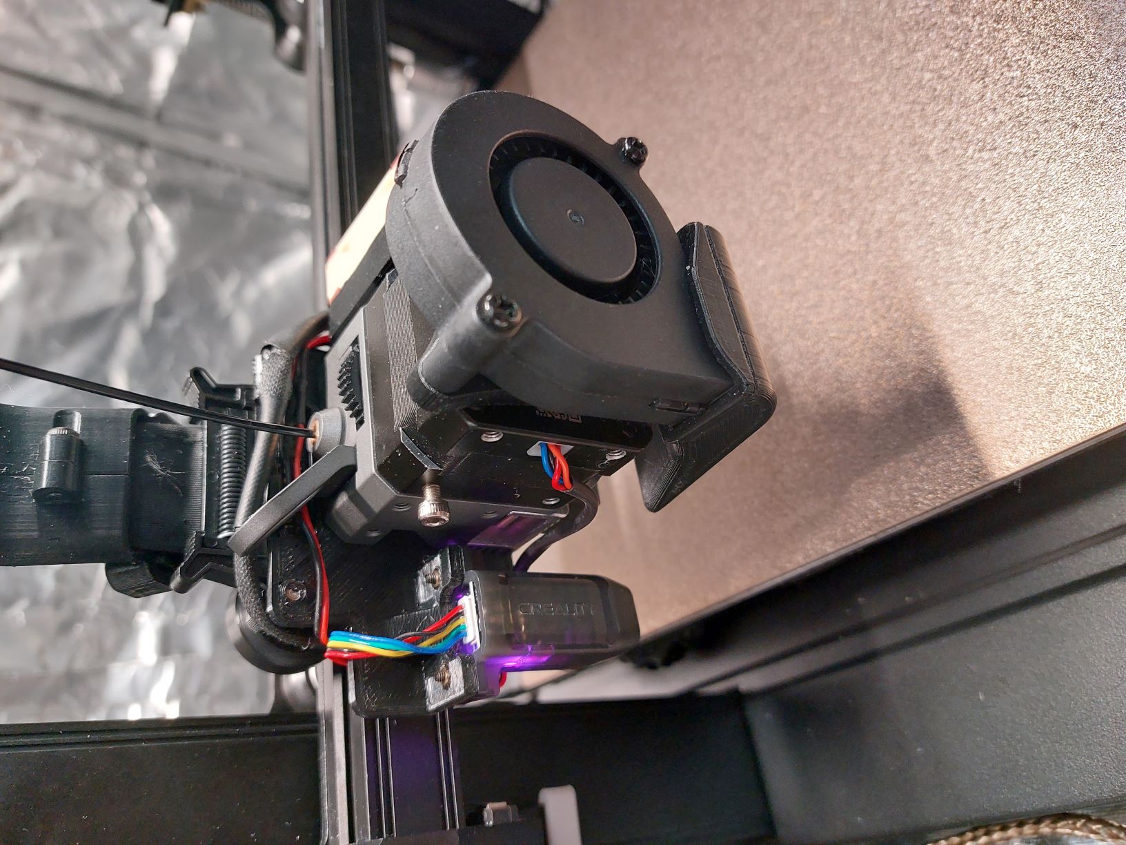 LHS CR Touch Mount for S1 with Silent Fans modification by John Tran ...