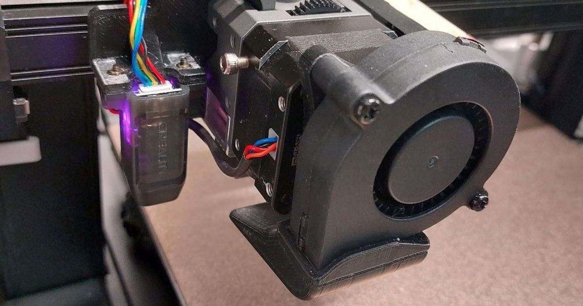 LHS CR Touch Mount for S1 with Silent Fans modification by John Tran ...