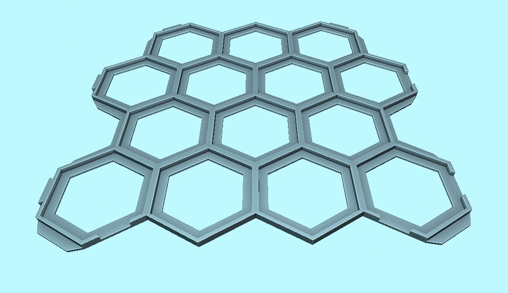 Hex Quest Interlocking Tile Grid by Clay Rade | Download free STL model ...