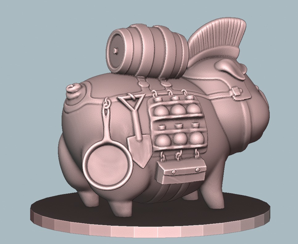 Pack Pig by Clay Rade | Download free STL model | Printables.com
