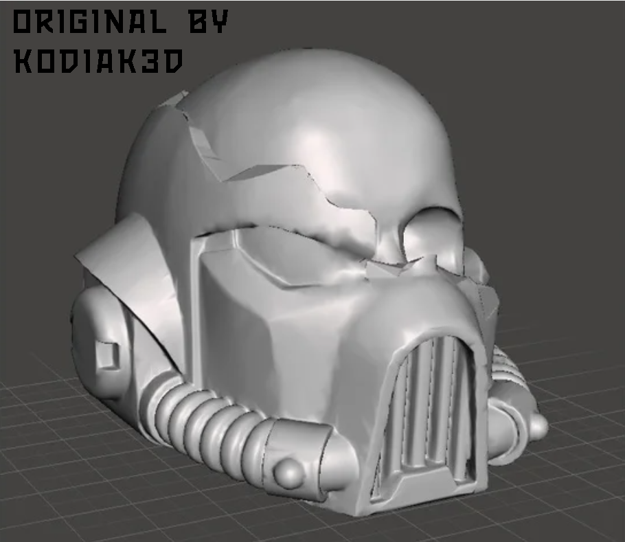 Dead Space Marine helmet w/skull - Flat Base by Timmy2s | Download free ...