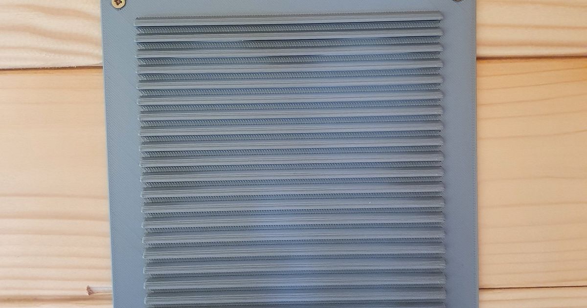 Air grid (160x160mm) by Fedi | Download free STL model | Printables.com