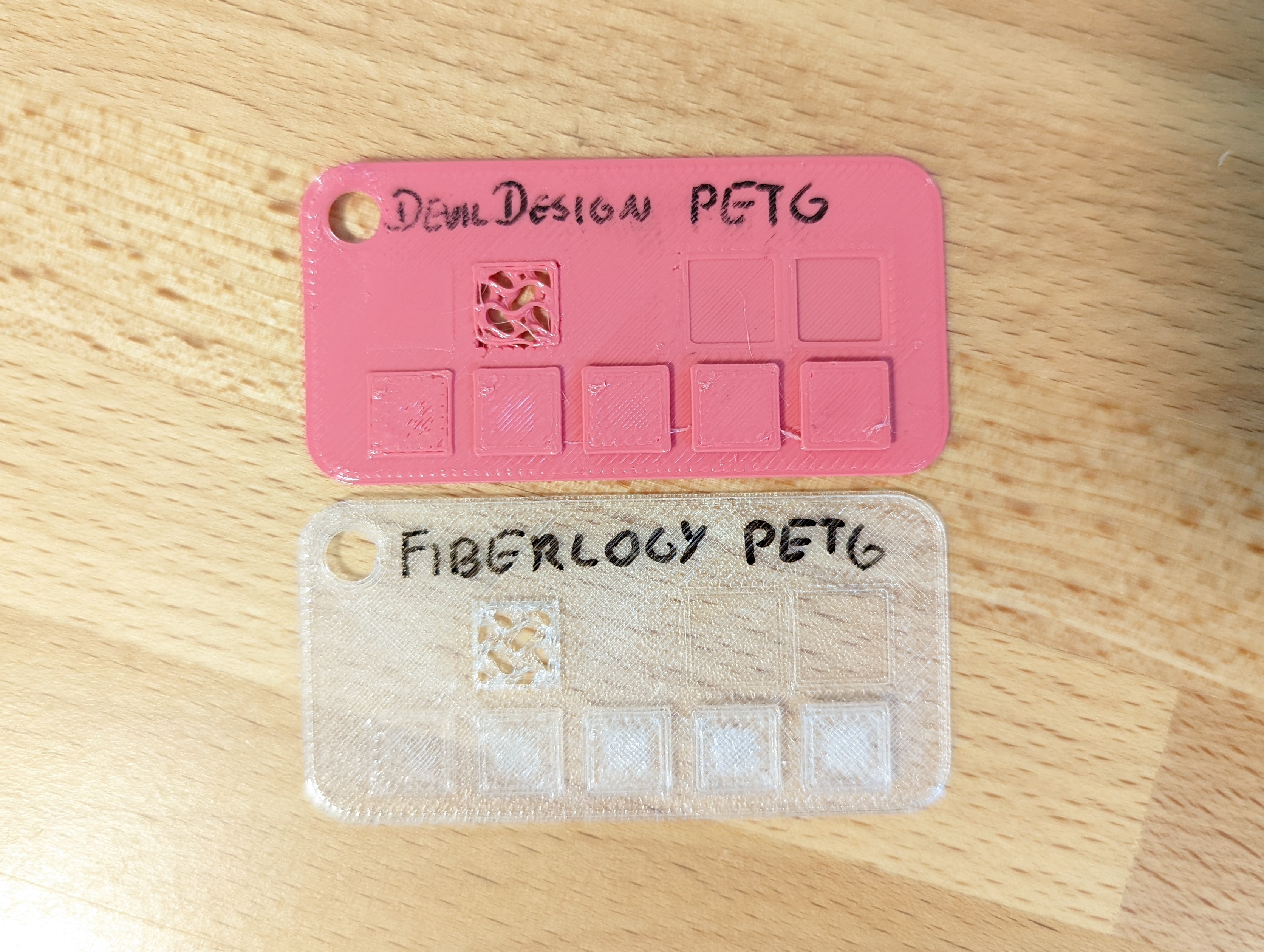 Filament sample with flow tests by Aix Galericulata | Download free STL ...