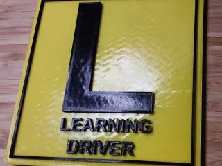 Learning Driver Sign by kjoh | Download free STL model | Printables.com