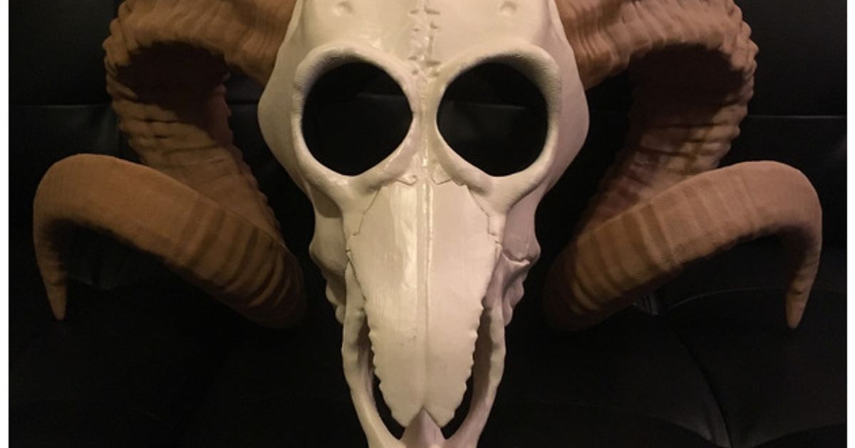 Ram Skull Mask by MajorOCD | Download free STL model | Printables.com