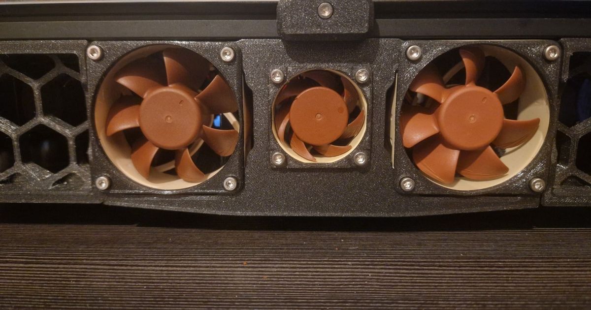 Voron side fan support for 3 Fans by Paragon3D | Download free STL ...